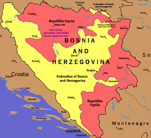Bosnian War Map